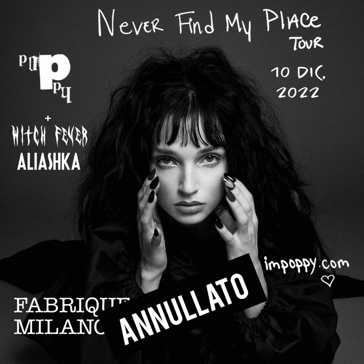 POPPY: la data italiana è cancellata - Vertigo Concerti