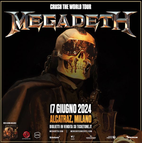 MEGADETH: una data a Milano a giugno 2024 - Vertigo Concerti