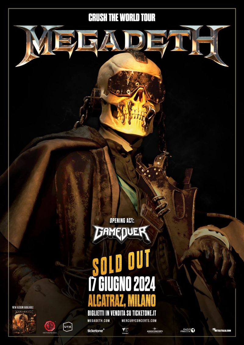 Megadeth Tour 2024 - Vertigo Concerti